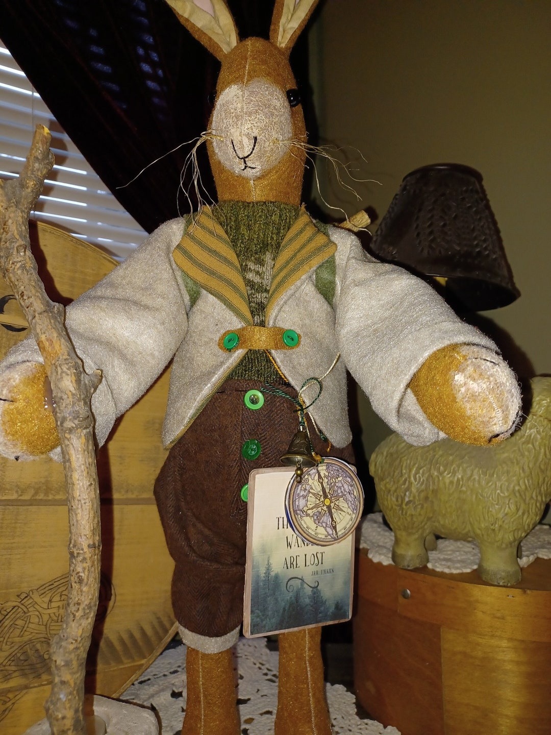 Barnaby Bunny Farmhouse Country Rustic Primitive Bunny - Etsy