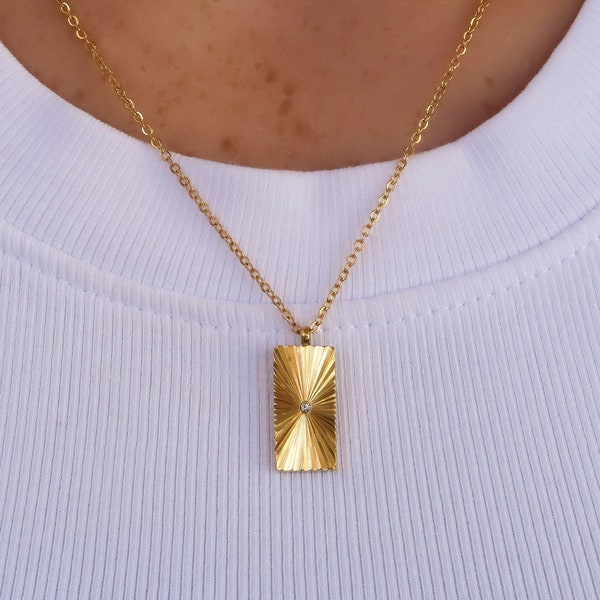 Rectangle Pendant - Etsy