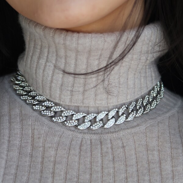 Cuban Chain Necklace - Etsy