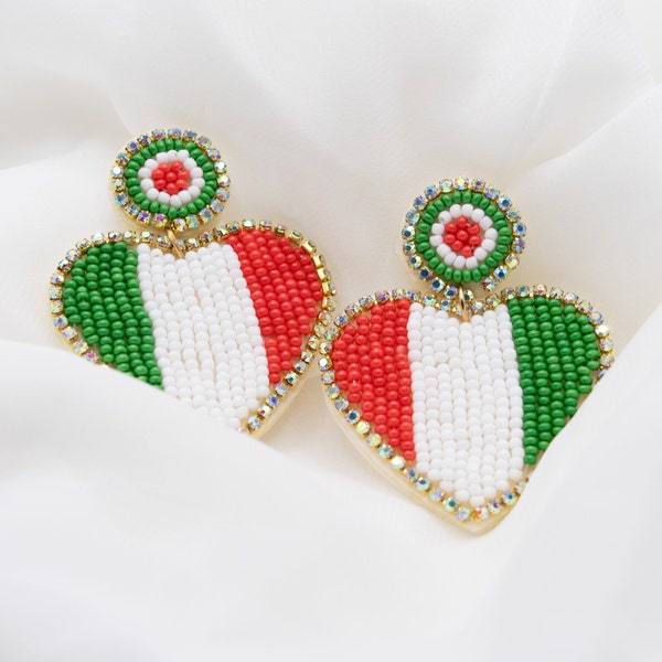 Italian Flag Earrings - Etsy
