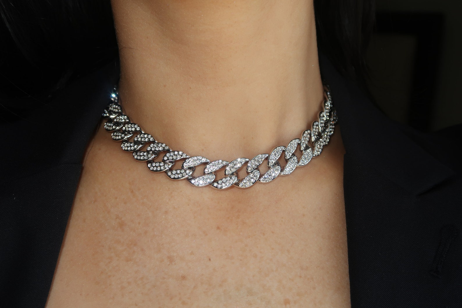 Iced Out Diamond CZ Miami Cuban Link Chain 15mm Cuban Link - Etsy