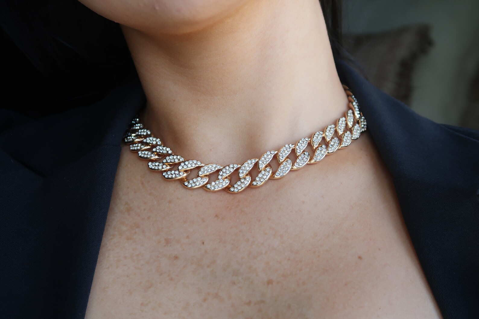 Iced Out Diamond CZ Miami Cuban Link Chain 15mm Cuban Link - Etsy