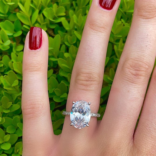 Cz Engagement Ring - Etsy