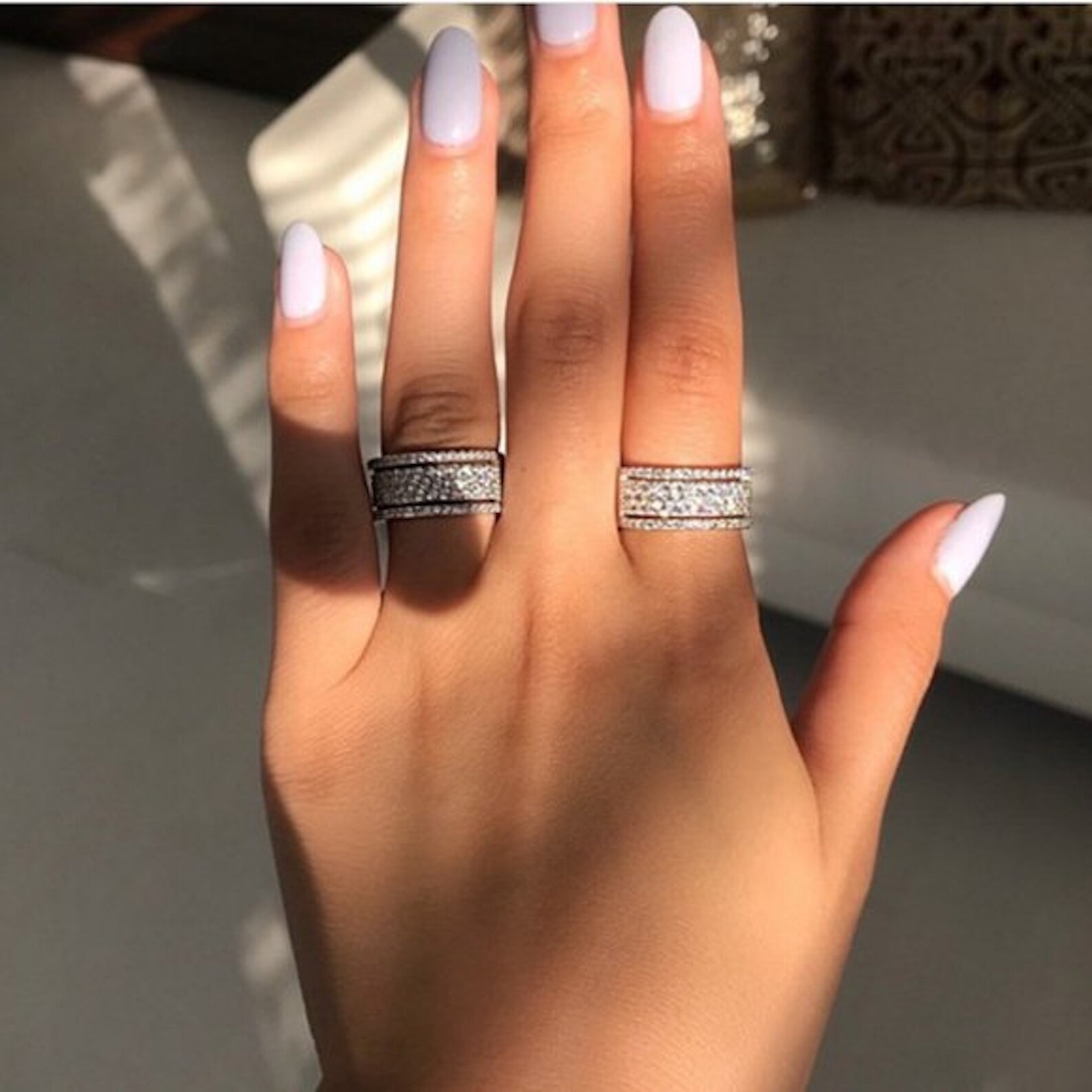 5 Row Diamond CZ Pave Ring Diamond Ring Cubic Zirconia - Etsy UK