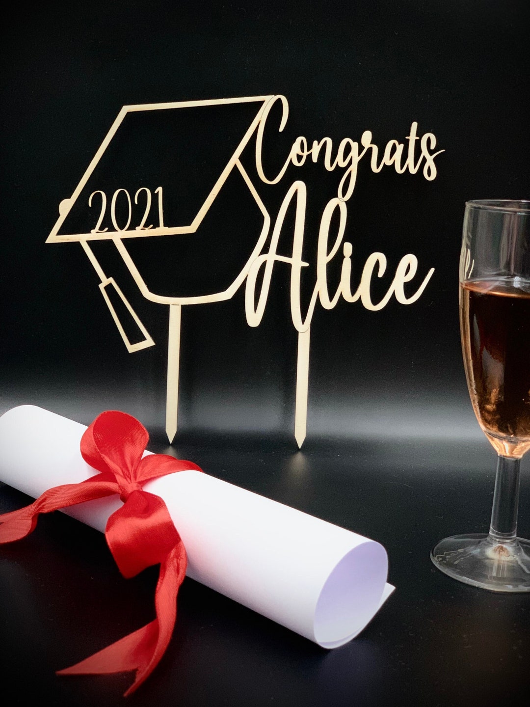 Cake Topper Cake Decoration End of Year Diploma Graduate University ...