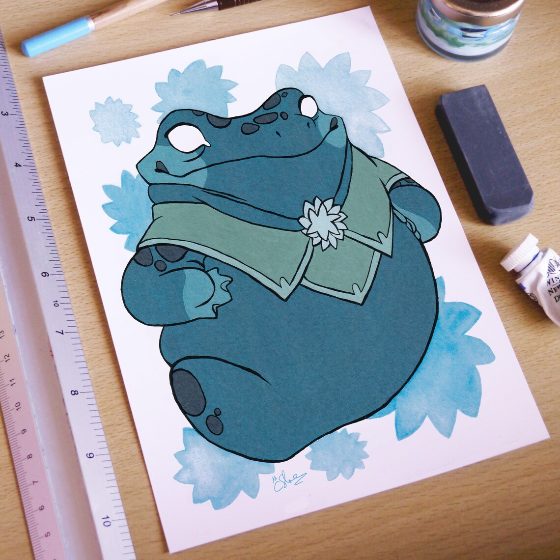 Spiritfarer Atul Watercolour and Gouaché Fanart Art - Etsy UK