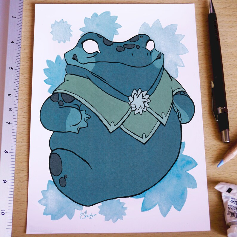 Spiritfarer Atul Watercolour and Gouaché Fanart Art - Etsy