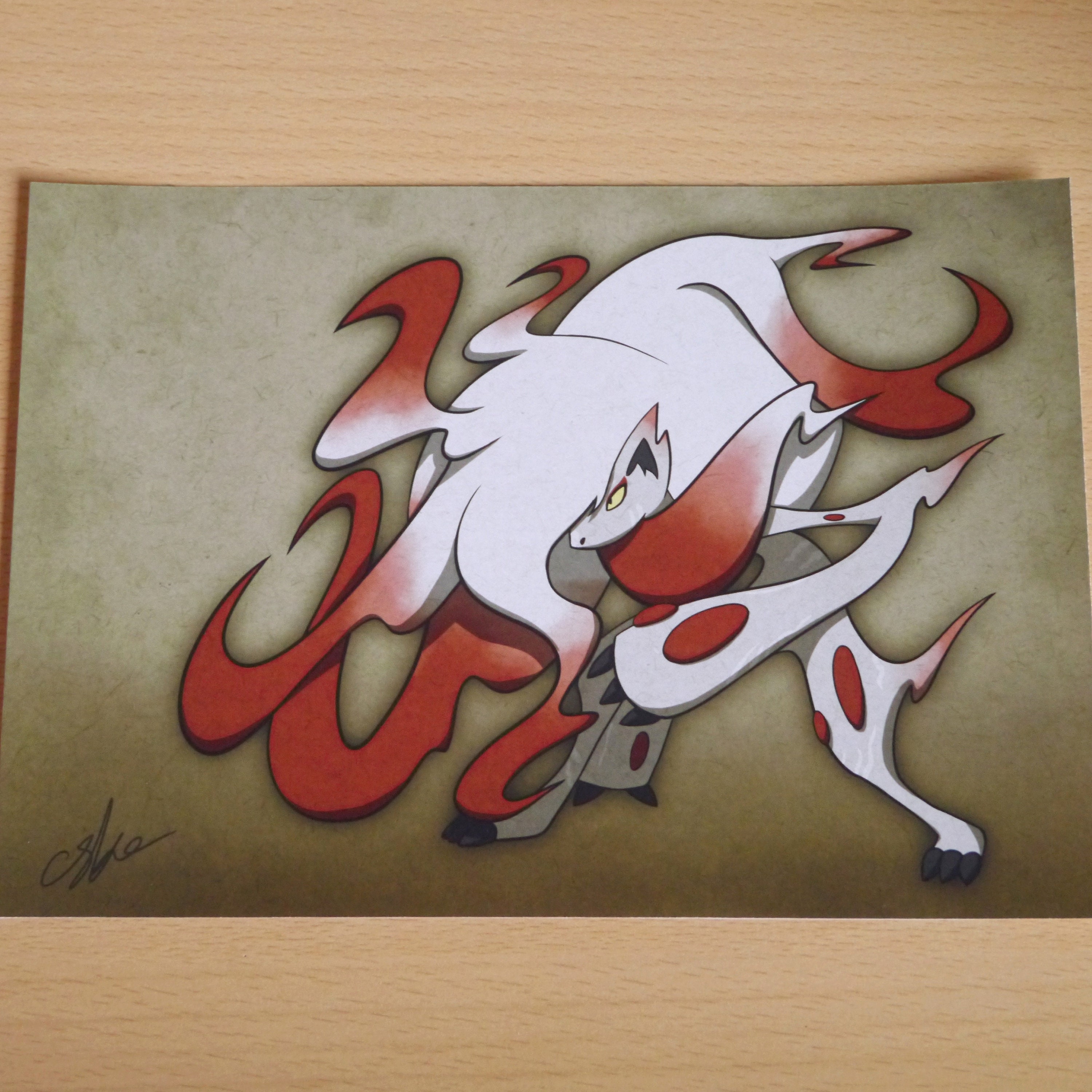 Hisuian Zoroark Pokemon Legends Arceus Video Game Digital Illustration ...