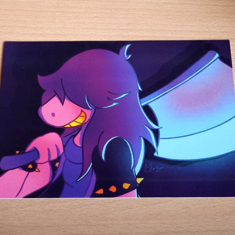 Deltarune Susie Undertale Fanart Print Art A5 - Etsy