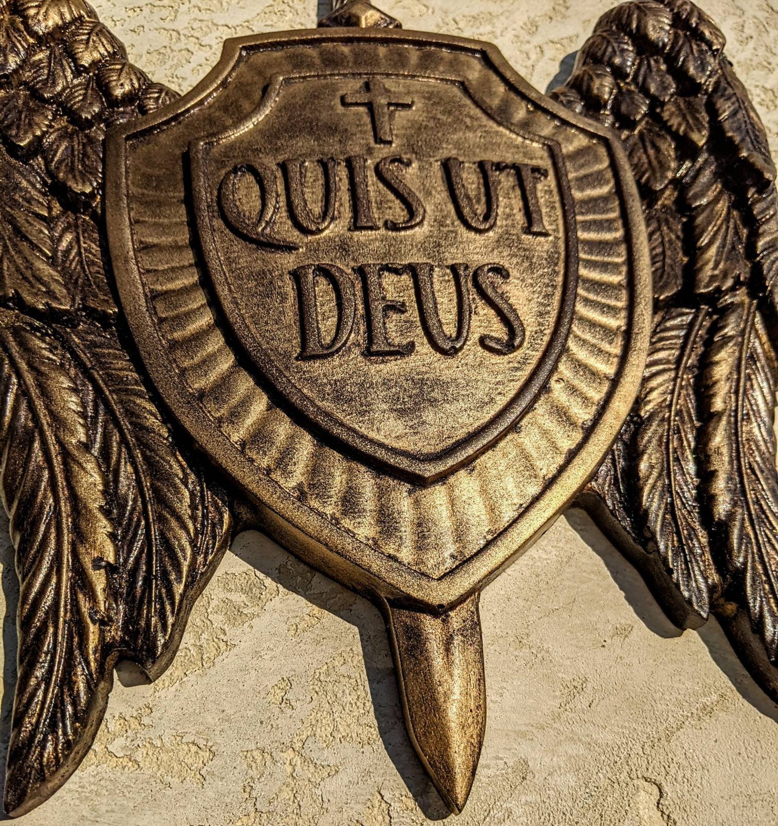 Archangel Michael Shield and Sword Christian Icon Religious | Etsy