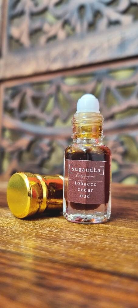 Tobacco Cedar Oud // Alcohol Free Vegan Cruelty Free - Etsy