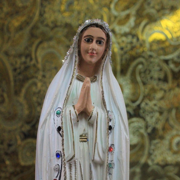 Virgin Mary Fatima Statue - Etsy