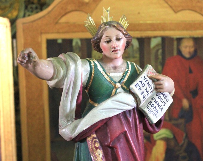 Sculpture of San Pancracio,, OLOT Plaster Statue, Saint Statue, Plaster ...