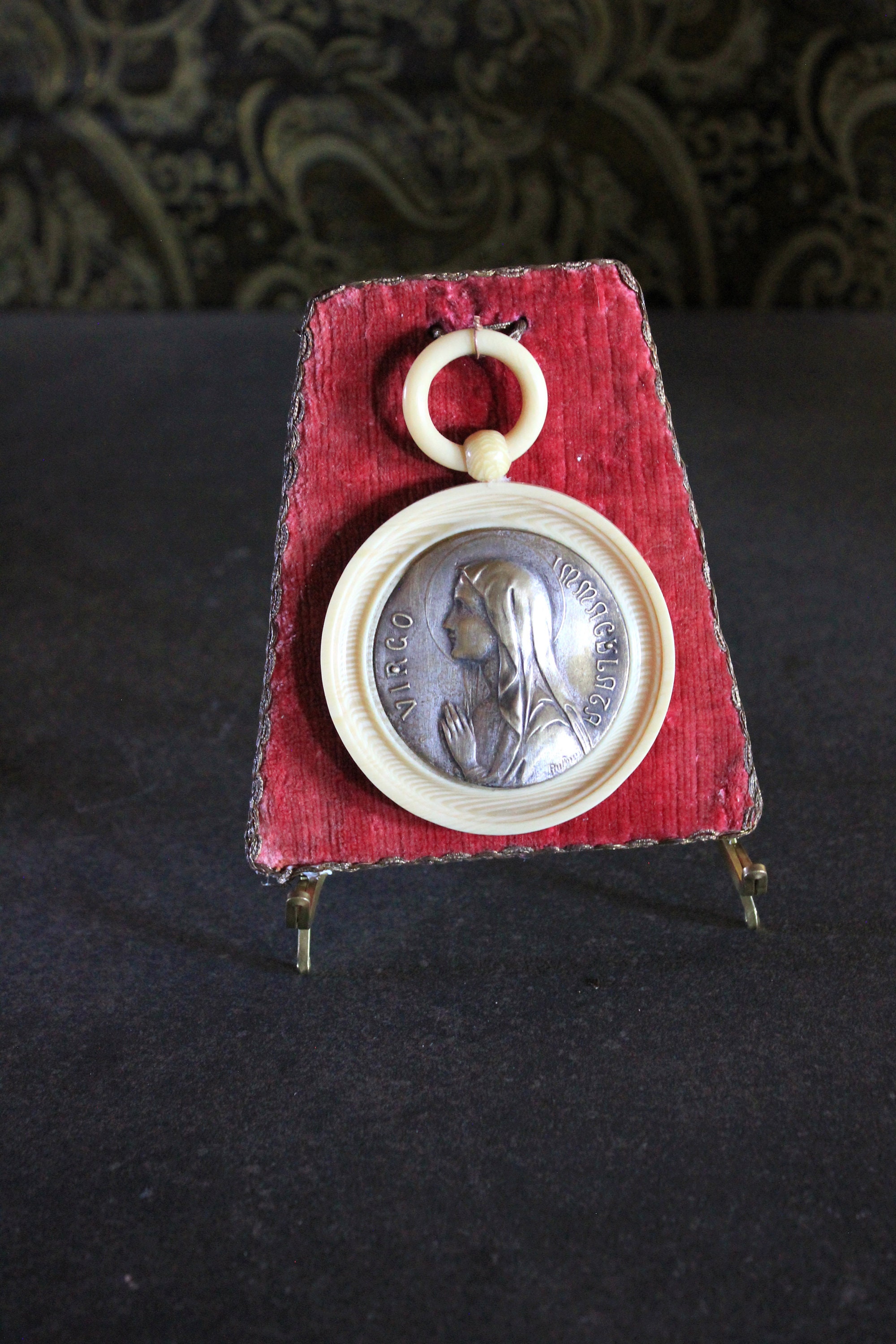 Virgin Reliquary, Ancient Altar Reliquary, Metal Reliquary, Ancient ...