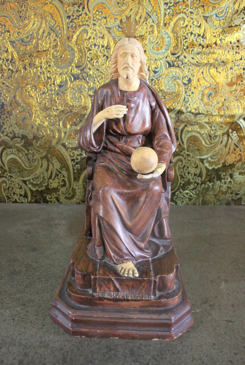 Jesus Statue Sculpture of Jesus Christ Ancient Religious | Etsy