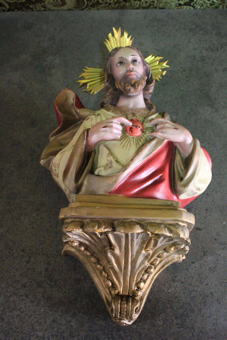 Old Altar Heart of Jesus Altarpiece Heart Jesus Altar - Etsy