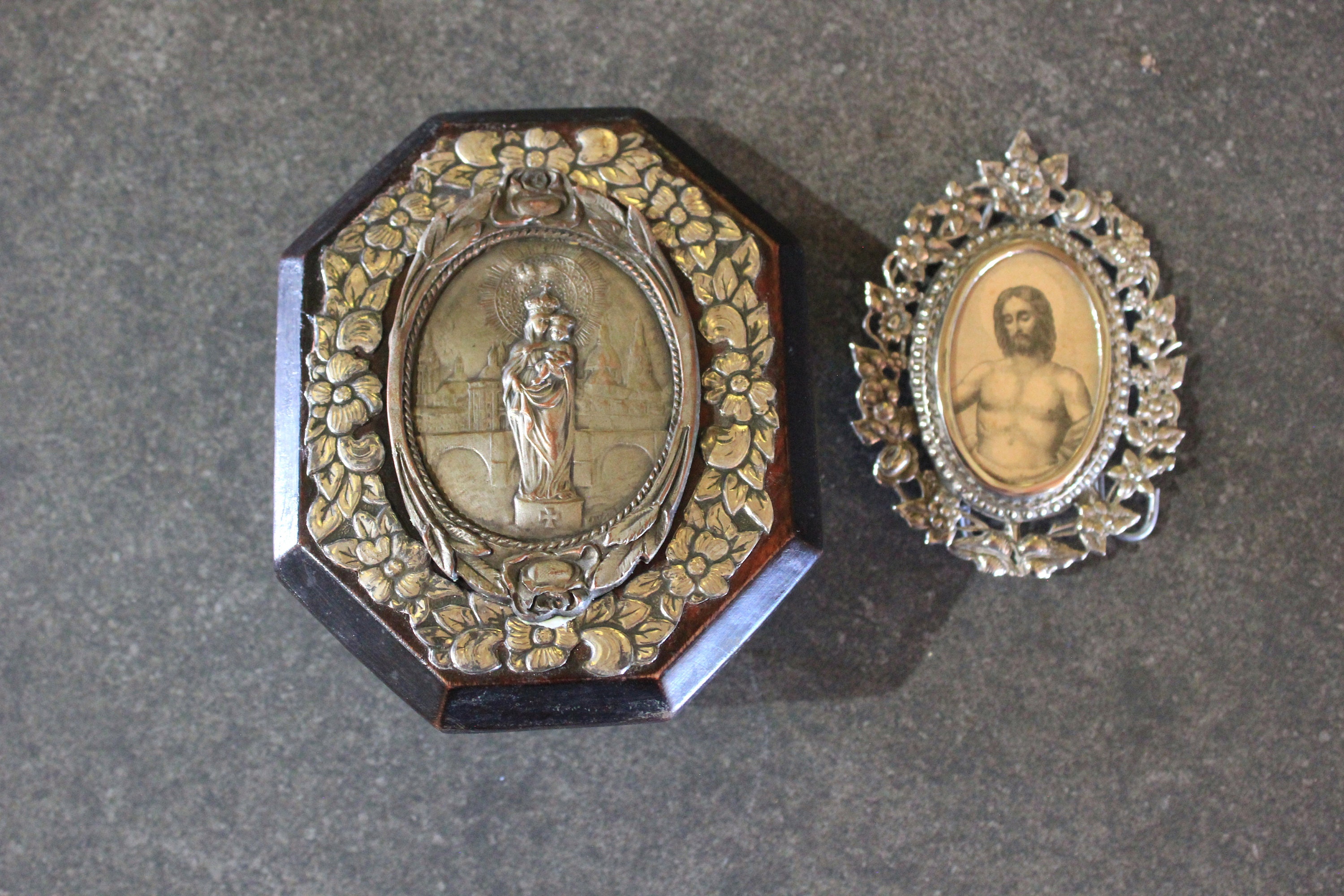 Virgin With Child Icon, Silver Metal, Religious Reliquaries, Desktop ...