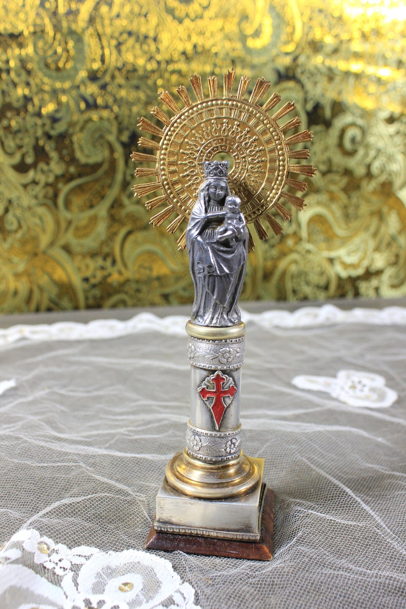 Virgen Del Pilar Chapel Complex, Metal Virgin Pilar, Niche With Virgin ...