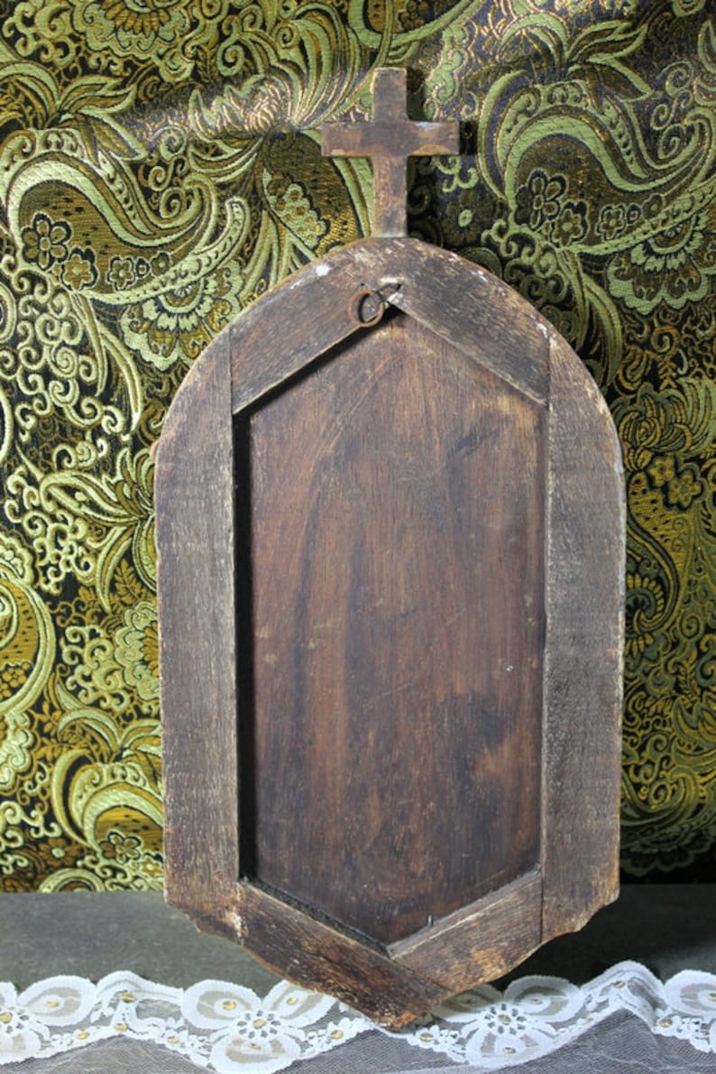 Ancient Religious Icon, via Crucis Nº12, Wooden Icon, Icon With ...