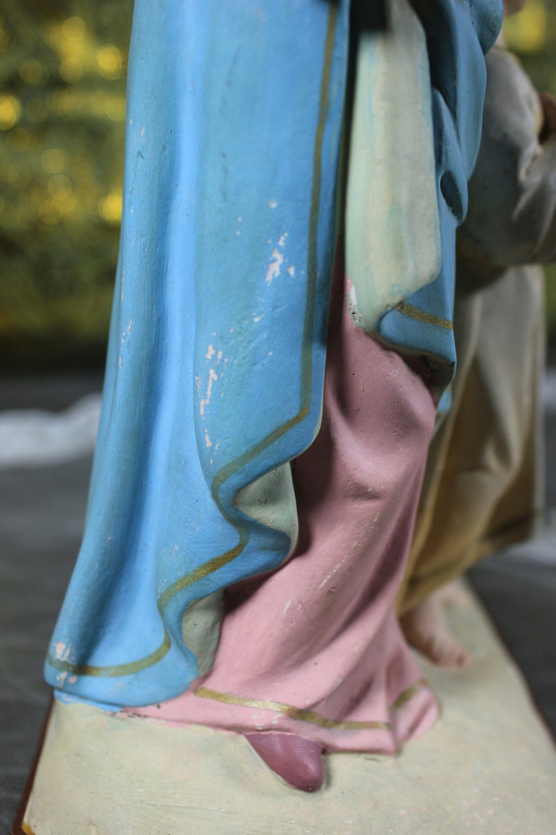 Holy Family Sculpture, Ancient Holy Family, Virgin Mary Sculpture ...
