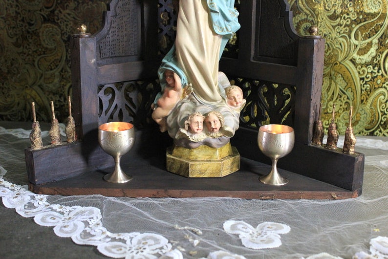 Chapel With the Inmaculada Virgin Wooden Chapel Niche With - Etsy