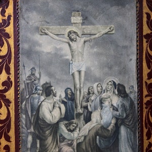 Ancient Religious Icon, via Crucis Nº12, Wooden Icon, Icon With ...