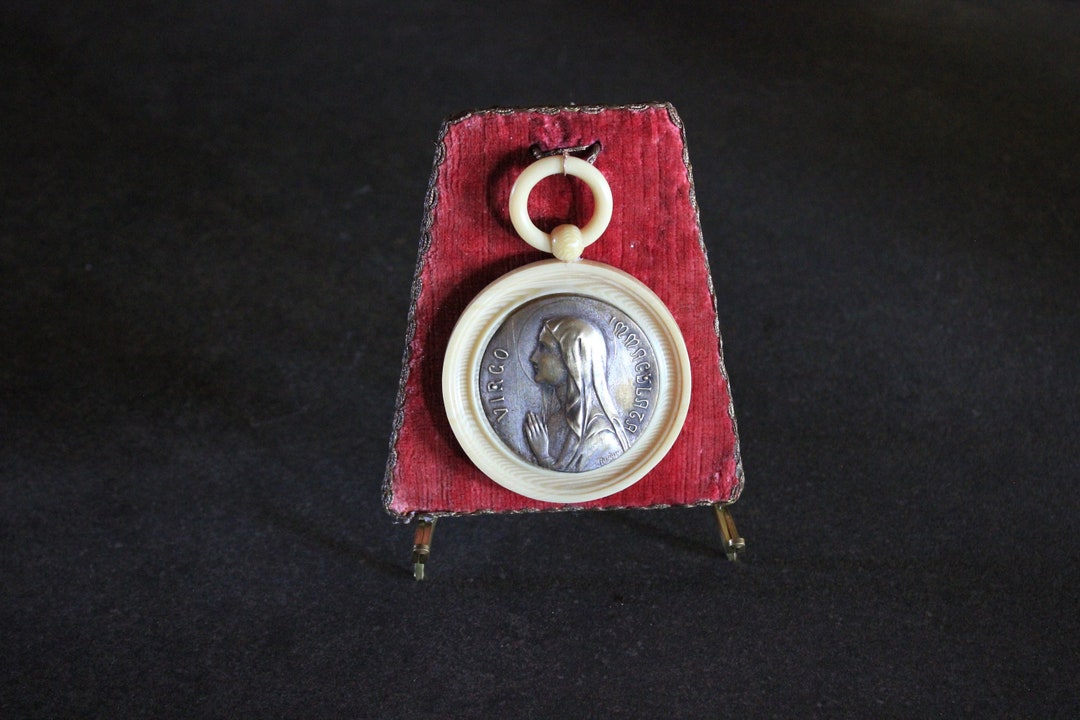 Virgin Reliquary, Ancient Altar Reliquary, Metal Reliquary, Ancient ...