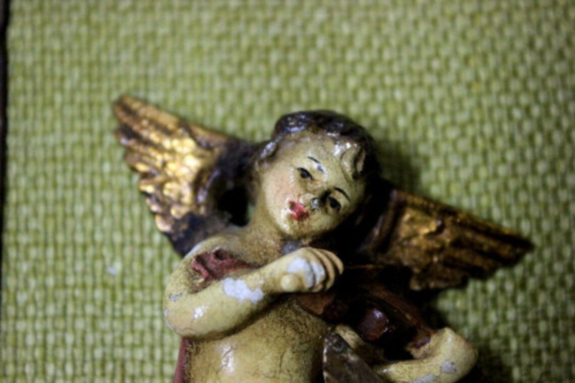Pair Framed Angels Old Cherubs Wall Angels Old Angels - Etsy