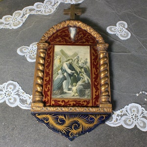 Ancient Religious Icon, via Crucis Nº8, Wooden Icon, Icon With ...
