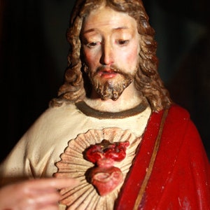 Sculpture Sacred Heart Jesus Sculpture Jesus 15 inch Sacred | Etsy