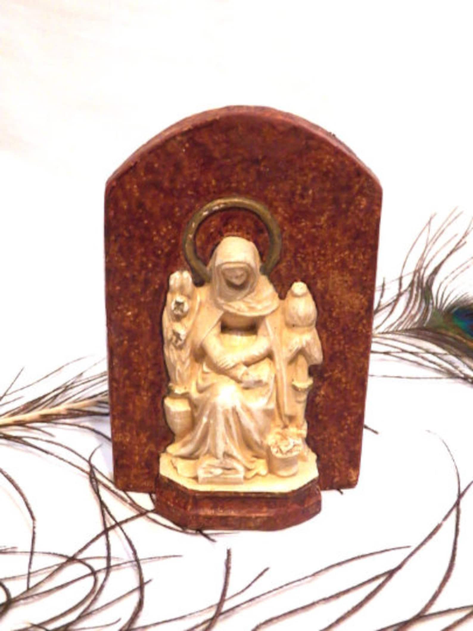 Antique Altar XIX Virgin Altar Small Virgin Altarpiece | Etsy