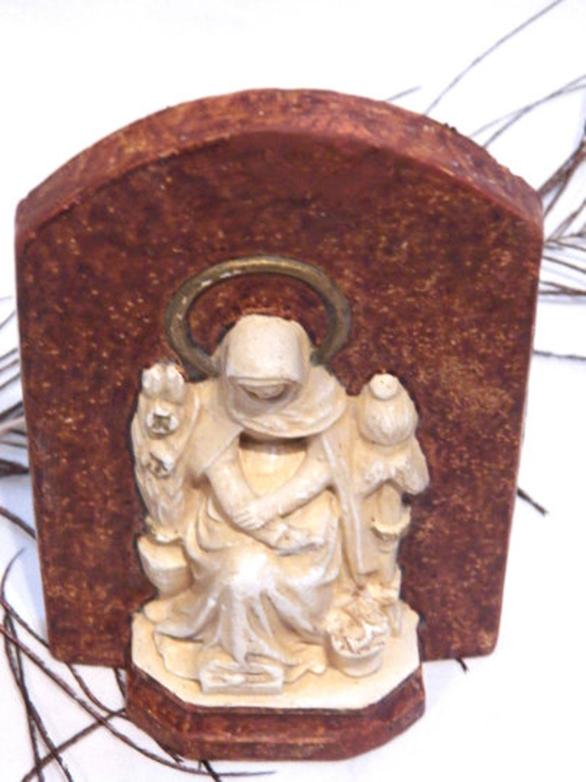 Antique Altar XIX Virgin Altar Small Virgin Altarpiece | Etsy