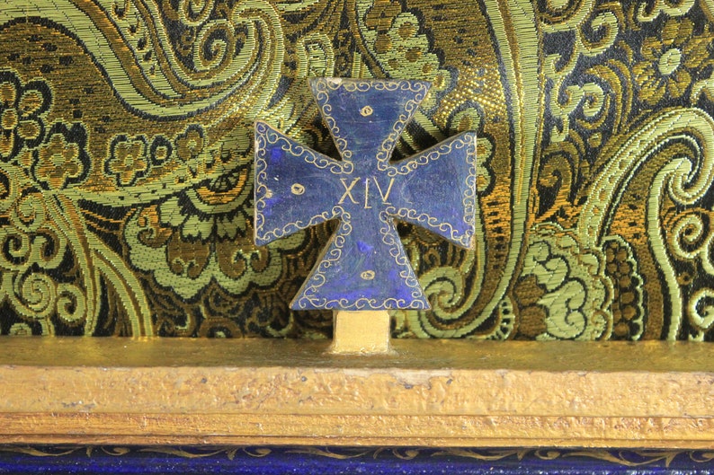 Antique Pair of Religious Icons, via Crucis Couple, Wooden Icons, Icons ...
