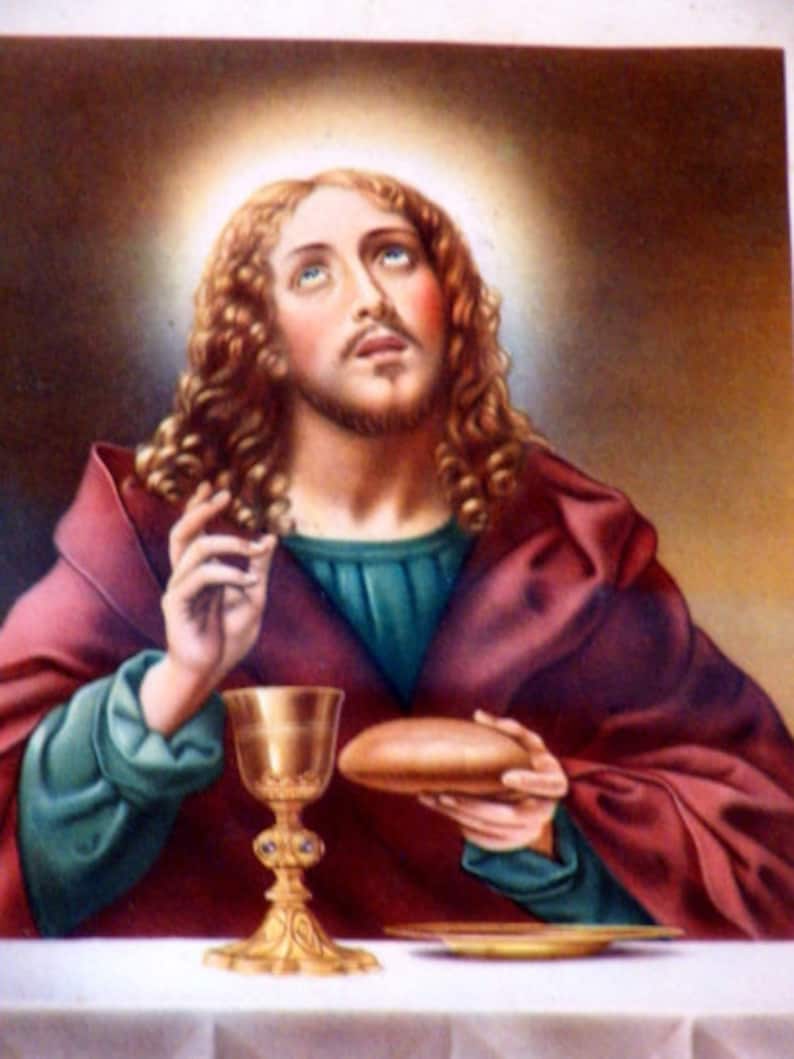 First Communion Framed Print Color Lithograph Heart of | Etsy