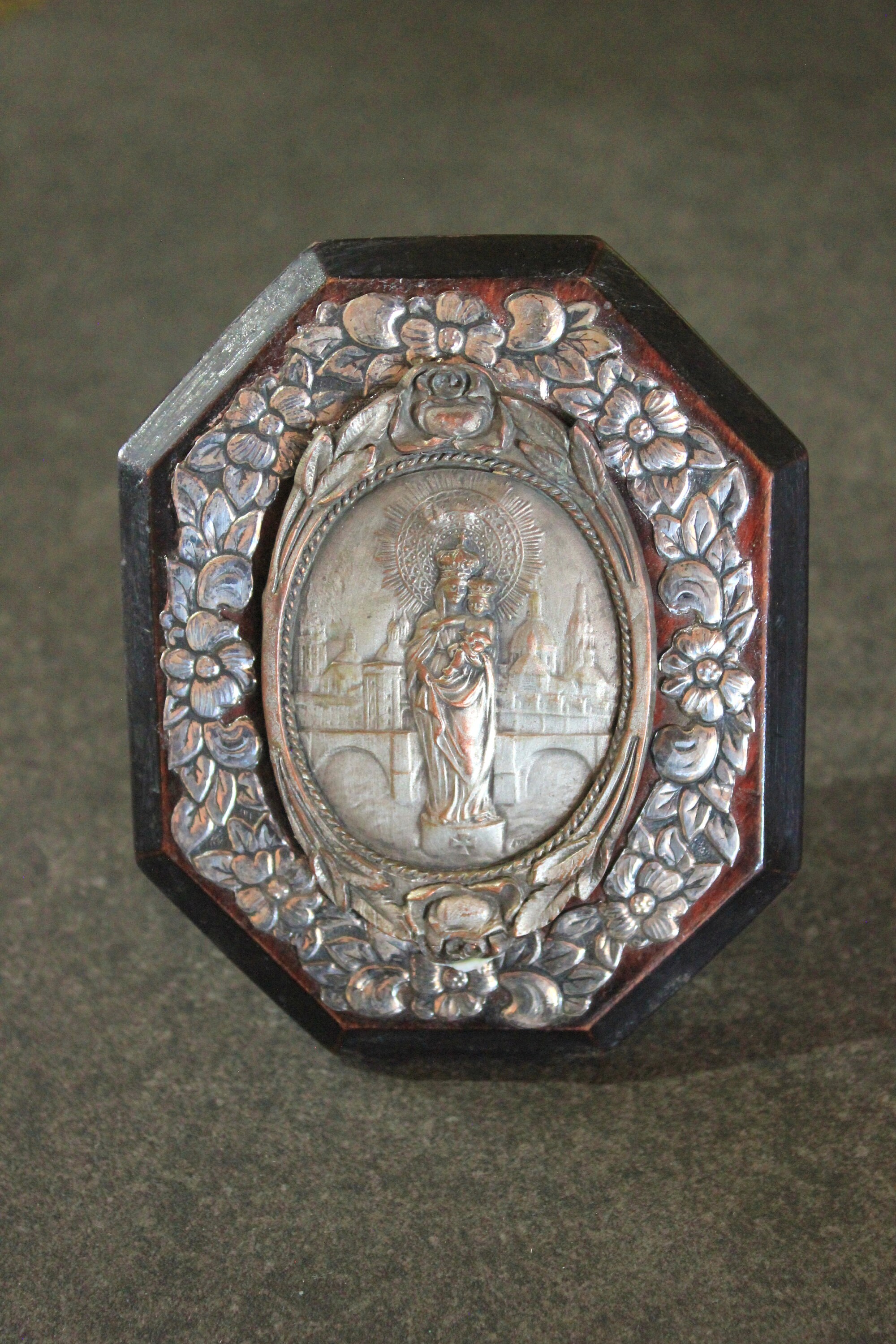 Virgin With Child Icon Silver Metal Religious Reliquaries - Etsy