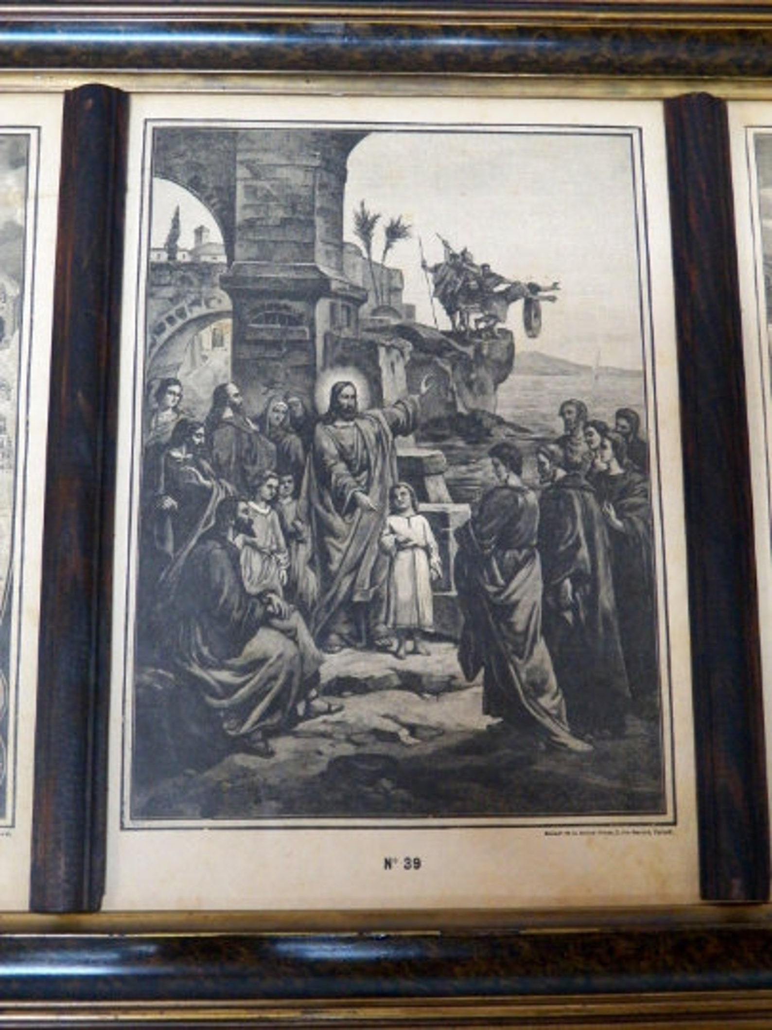 Large Triptych Lithographs Catechism in Images Religious - Etsy