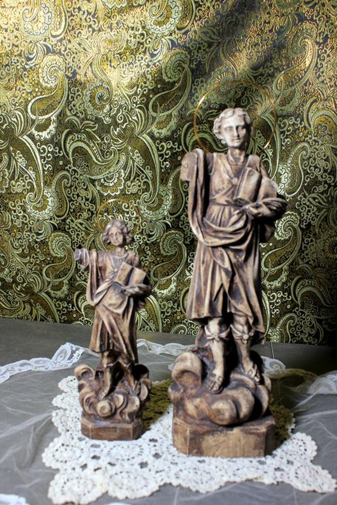 Sculpture of Saint Pancras, Plaster Statue, Saint Statue, Plaster Base ...