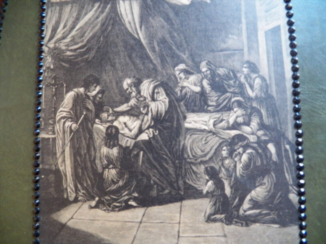 Old Lithography 19th Religious Icon Black and White | Etsy