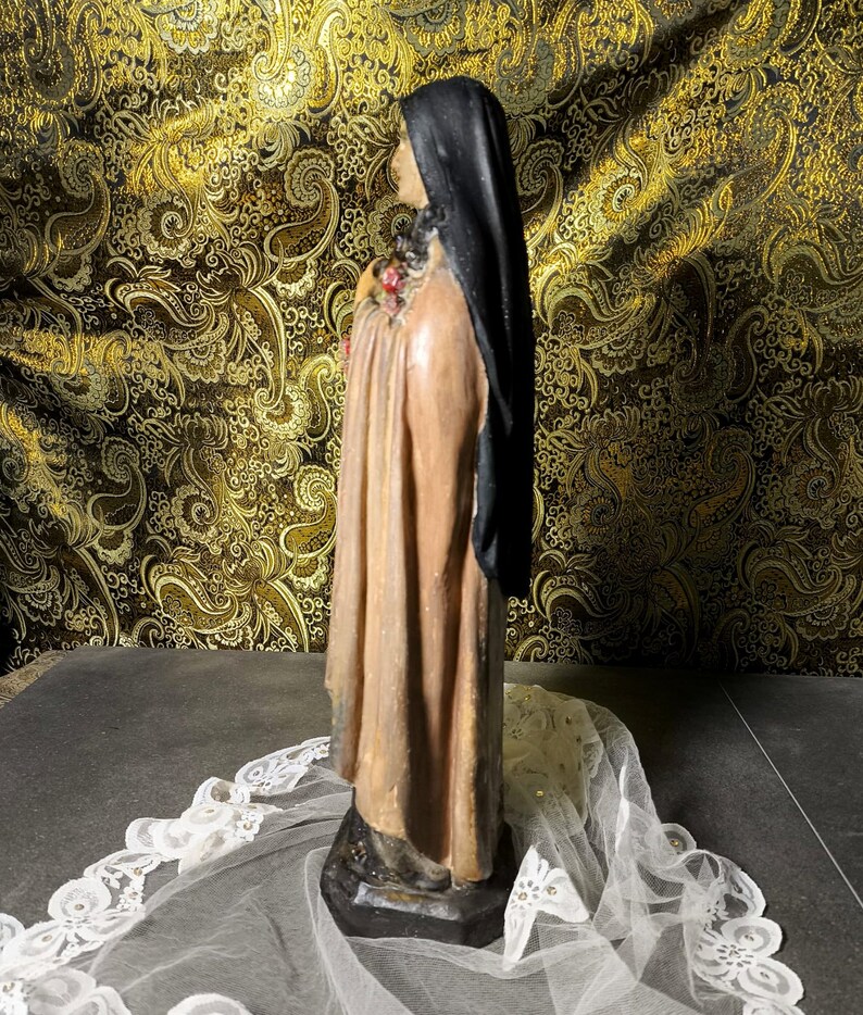 Antique Sculpture Saint Therese of Lisieux, Saint French, Saint Plaster ...