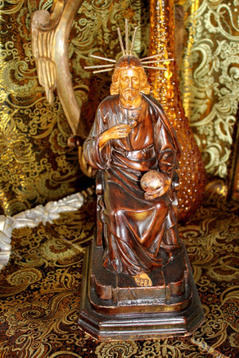 Jesus Statue Sculpture of Jesus Christ Ancient Religious - Etsy