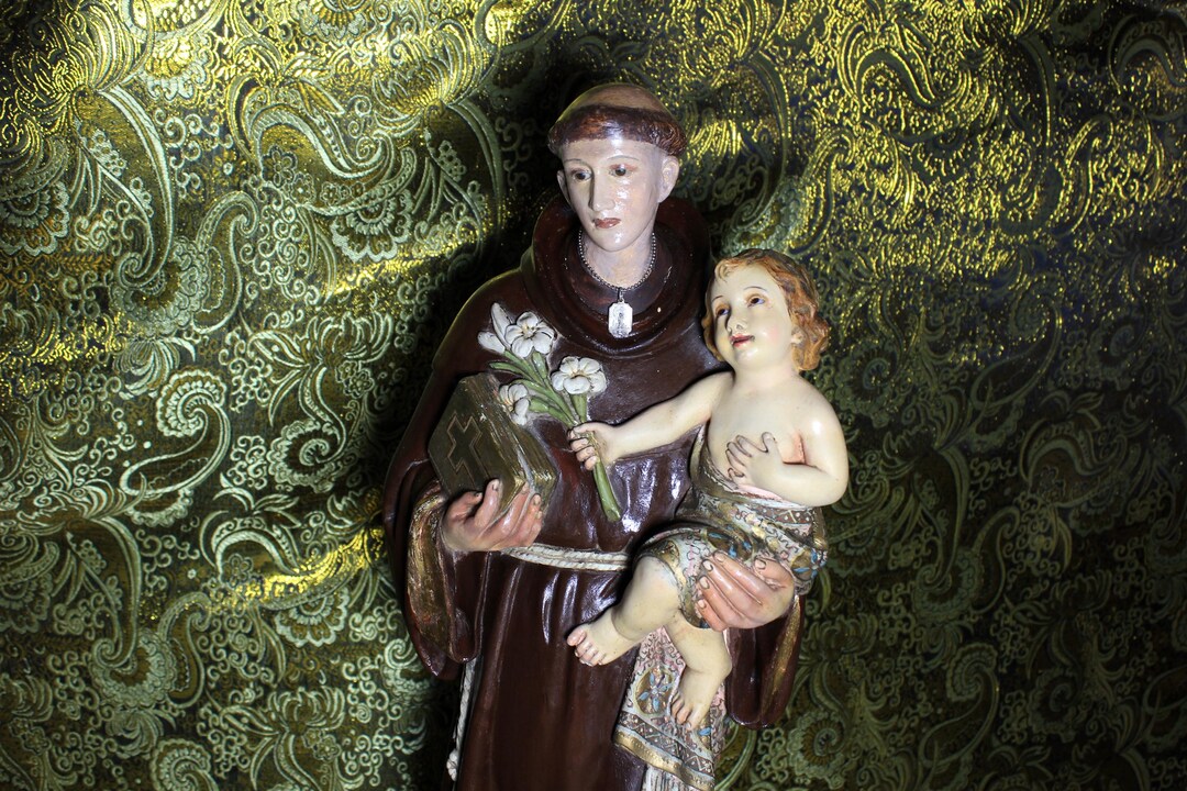 Ancient Saint Anthony of Padua, Ancient Religious Art, Ancient Saint ...