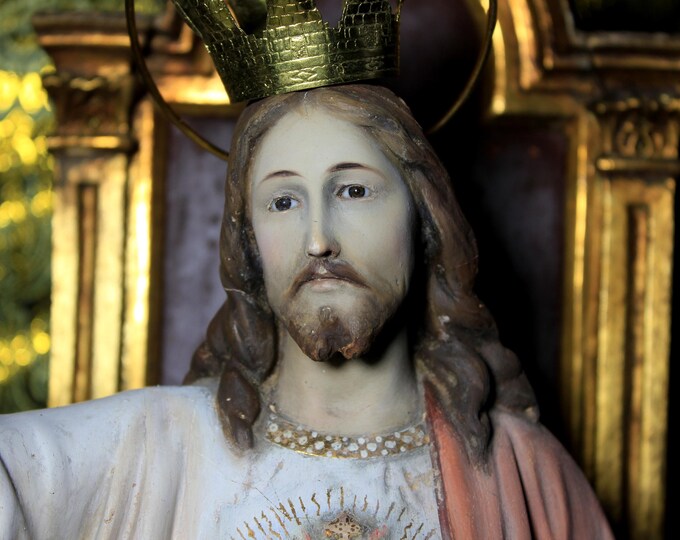 Sacred Heart Jesus Sculpture, Sculpture of Jesus the Redeemer, Sacred ...