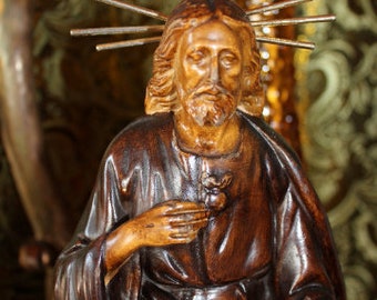 Jesus Statue Sculpture of Jesus Christ Ancient Religious | Etsy