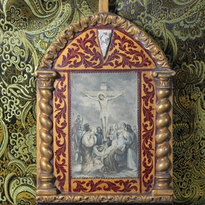Ancient Religious Icon, via Crucis Nº12, Wooden Icon, Icon With ...