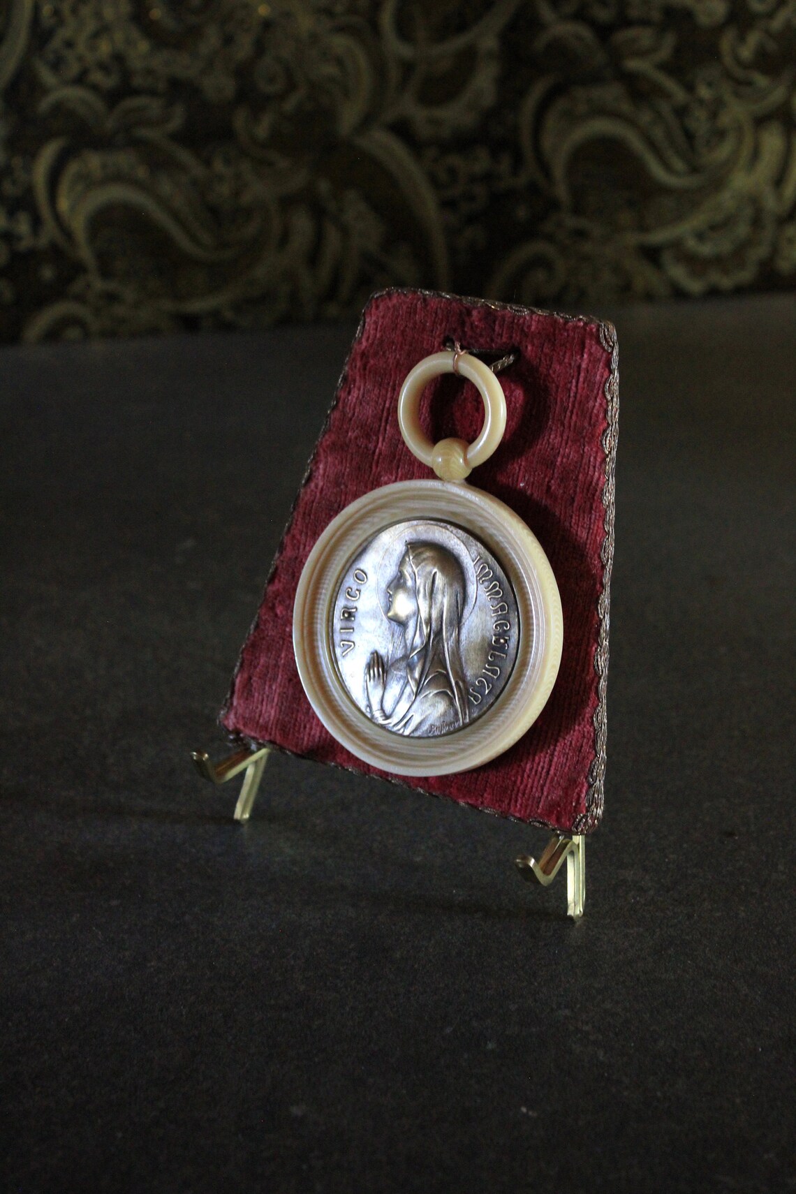 Virgin Reliquary, Ancient Altar Reliquary, Metal Reliquary, Ancient ...