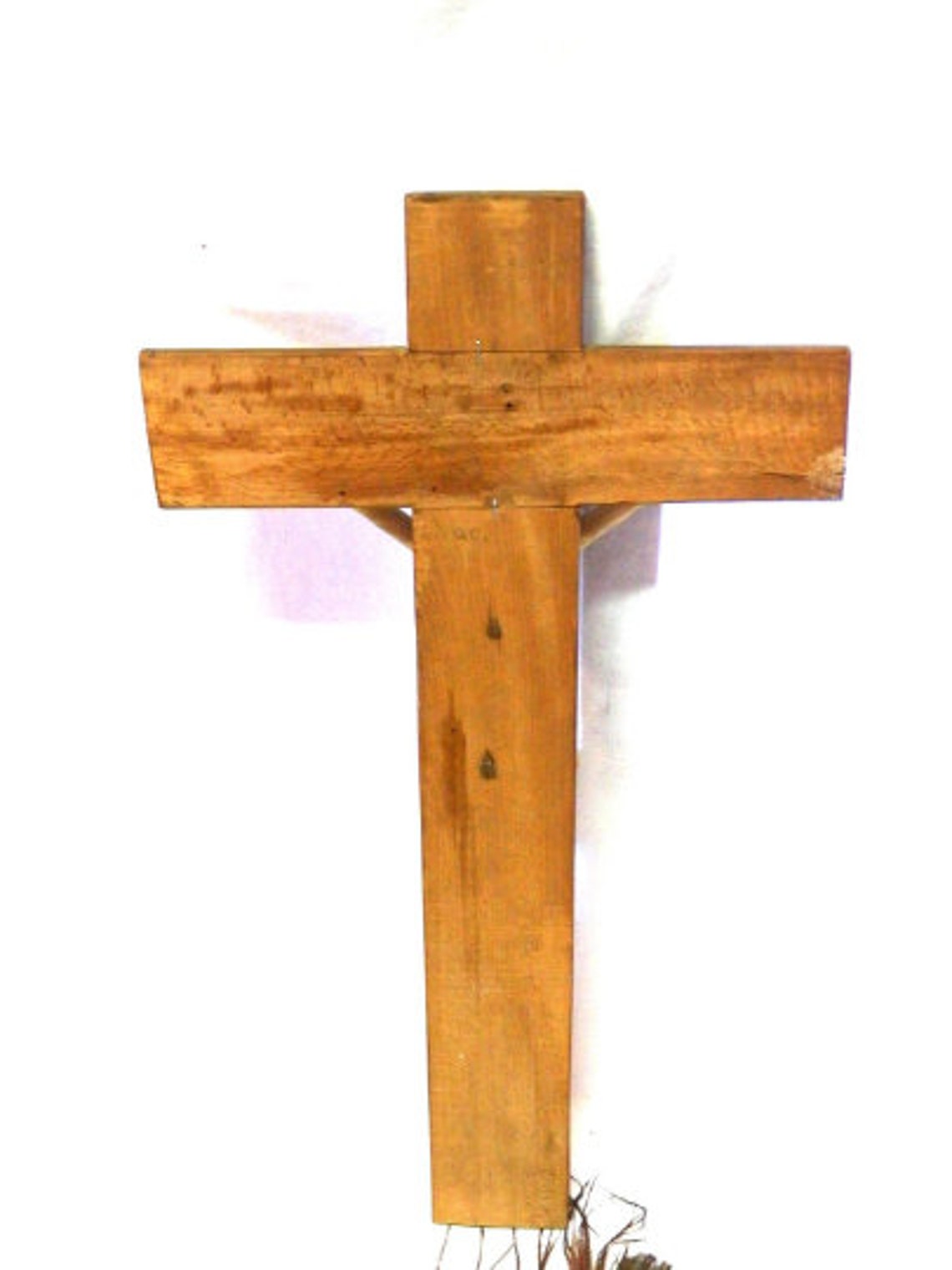 Large Crucifix, Antique Spanish Crucifix, Wall Crucifix, Plaster ...