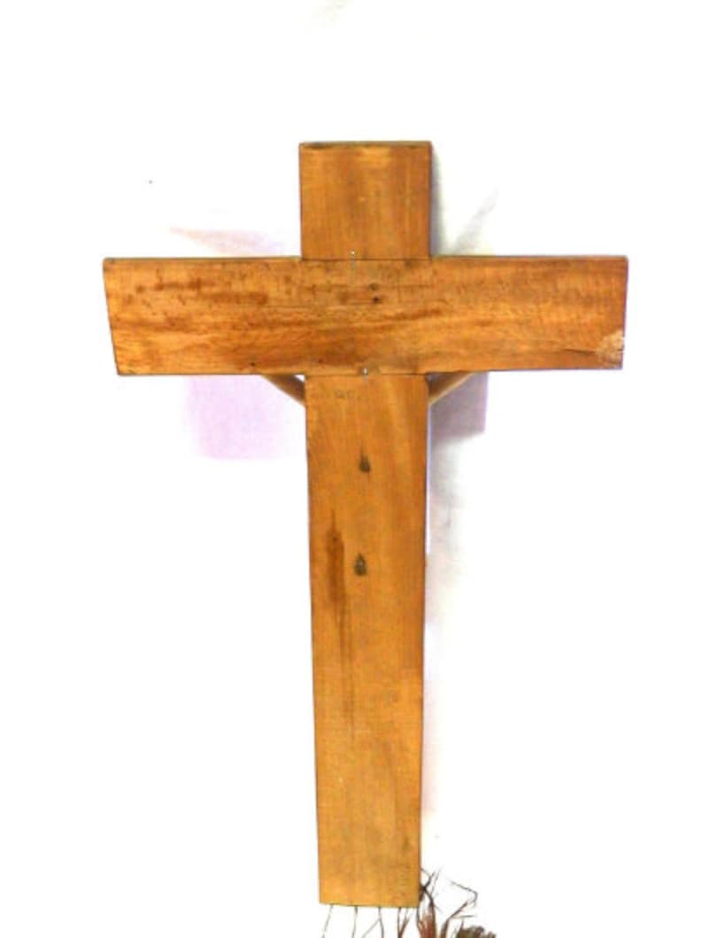 Large Crucifix Antique Spanish Crucifix Wall Crucifix | Etsy