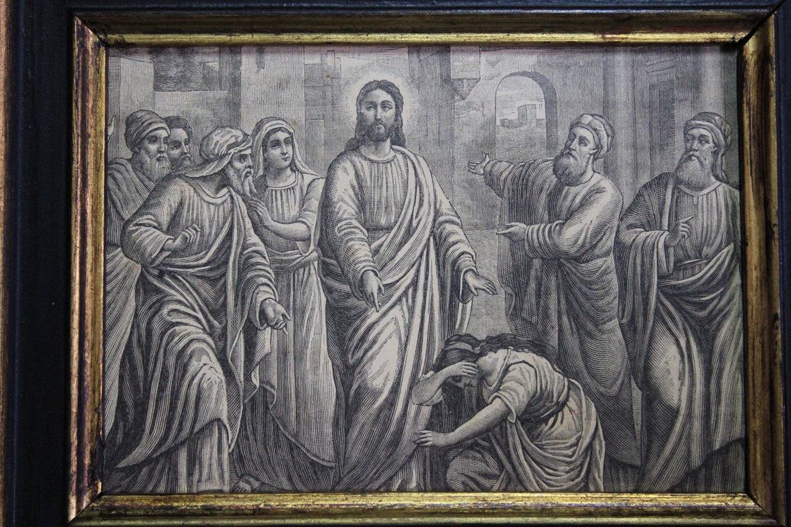 Lithograph Catechism in Pictures the Commandments Religious - Etsy