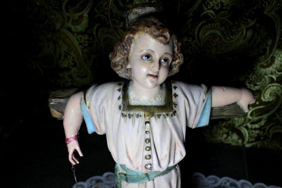 Vintage Religious Art, Sculpture of the Divine, Child Jesus, Antique ...