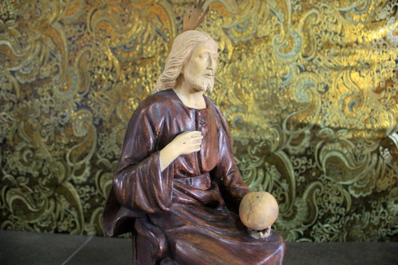 Jesus Statue Sculpture of Jesus Christ Ancient Religious | Etsy